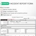 Safety Incident Report Form: Corrective Action Log (word Template) - Etsy