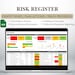 Excel Risk Tracker Template: Project Management Tool (digital Download ...