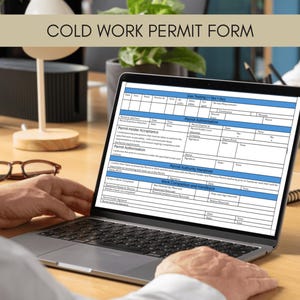 Cold Work Permit Form: Workplace Safety Template (word Document) - Etsy