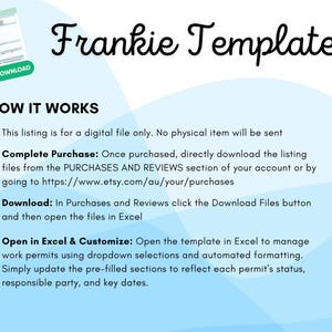 Permit to Work Register: Excel Safety Tracker (digital Download) - Etsy