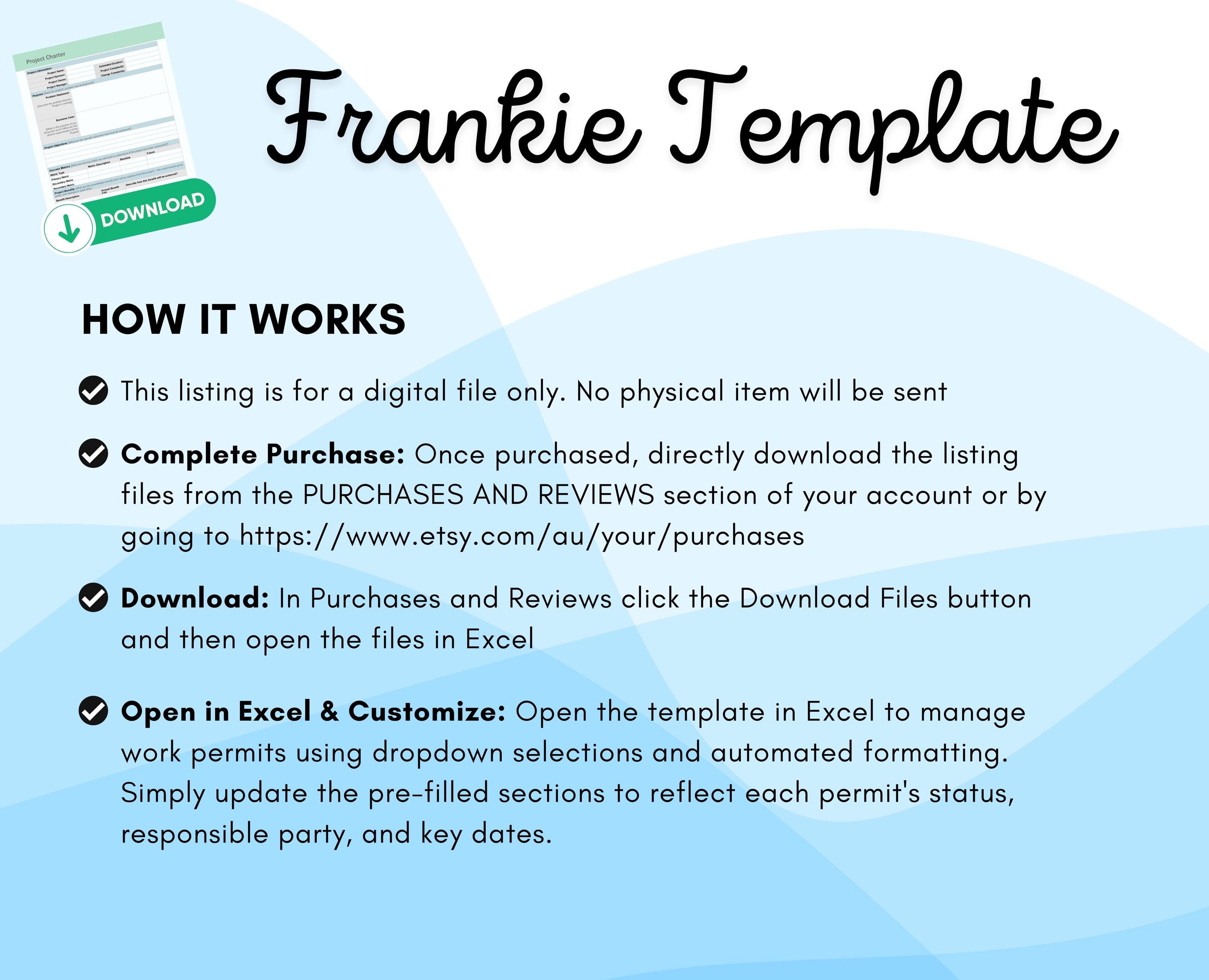Permit to Work Register: Excel Safety Tracker (digital Download) - Etsy