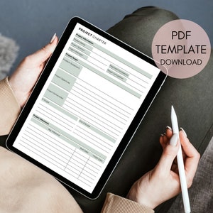 Project Charter Template | A4 Project Management Template | Project ...