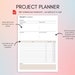 Project Planner Template, Project Management Document PDF Download ...