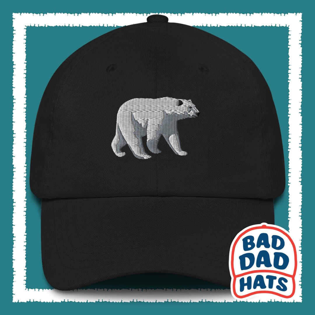 Polar Bear Dad Hat, Arctic, Cold, Winter, Ice - Etsy