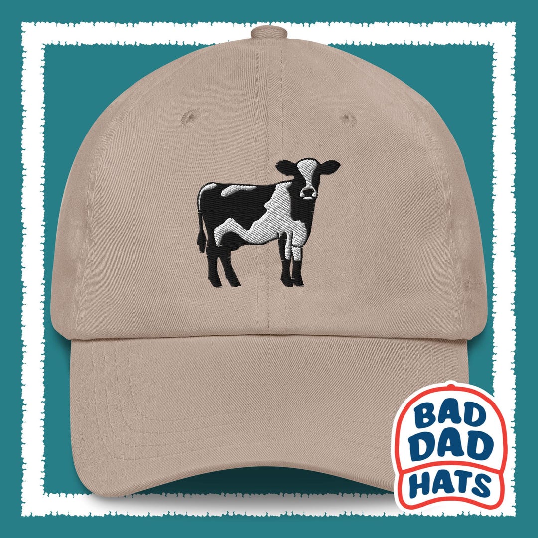 Dairy Cow Dad Hat, Milk, Farmer, Farm, Heifer, Bovine, Cattle - Etsy