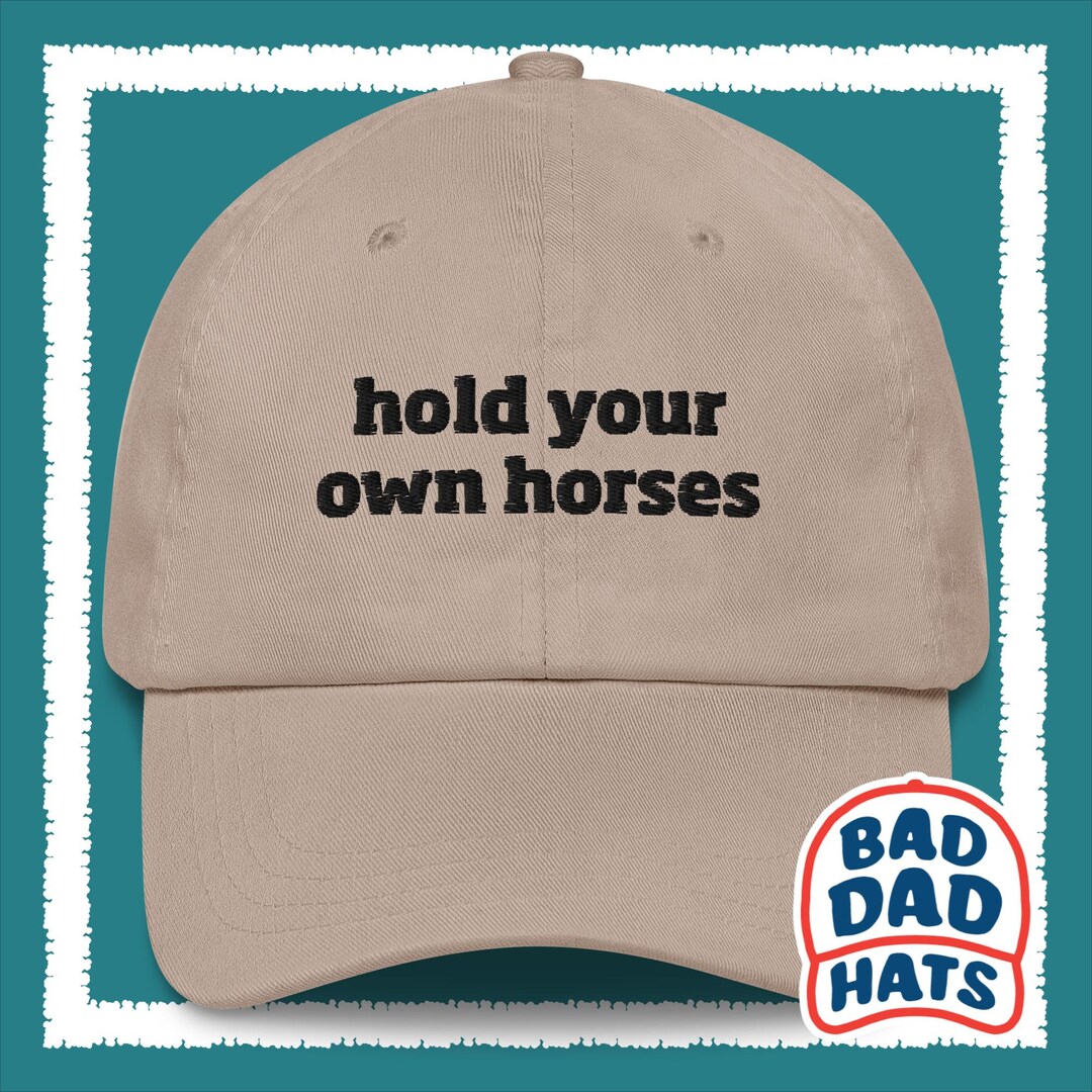 Hold Your Own Horses Dad Hat, Corny Jokes, Dad Jokes, Father's Day - Etsy