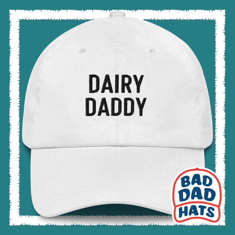 Dairy Daddy Dad Hat, Milkman, Milk Farmer, Cow, Milk Man - Etsy