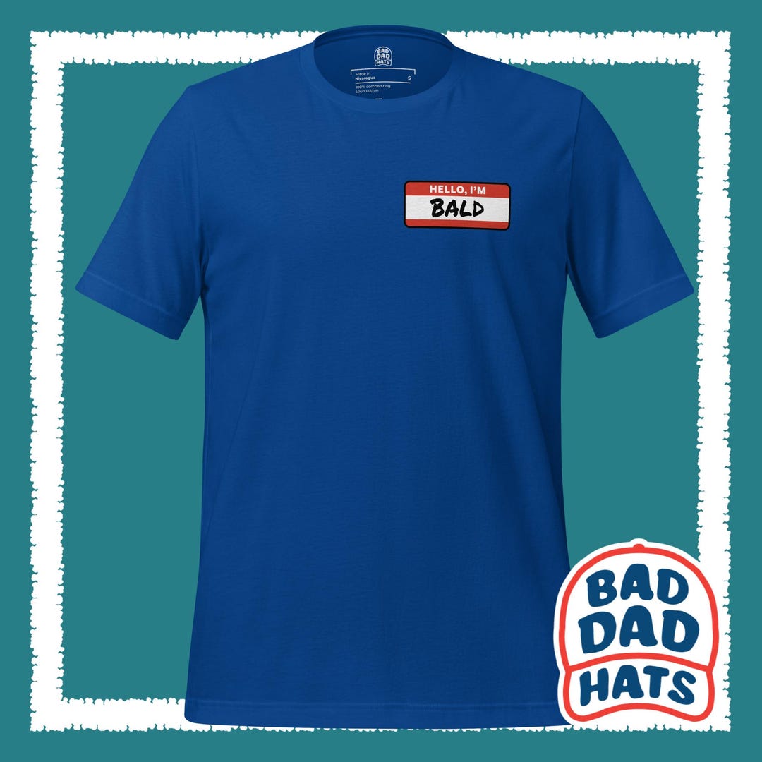 Hello I'm Bald T-shirt: Funny Hair Loss Gift - Etsy