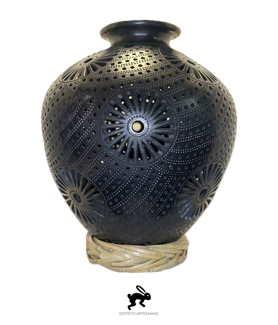 Barro Negro Carved Vase. Decorative Vase. Carved Vase. - Etsy