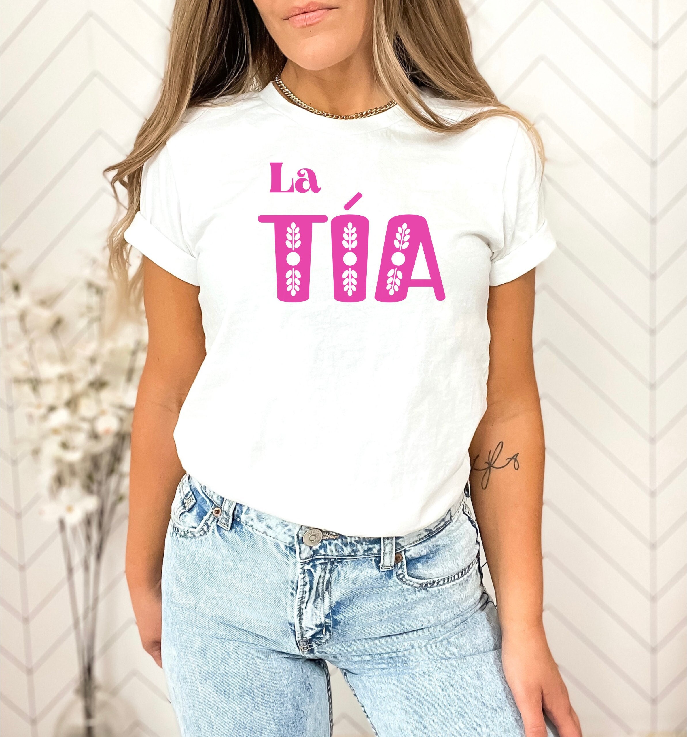 Tía Shirt Baby Shower Shirt for Tía Baby Shower T Shirt - Etsy