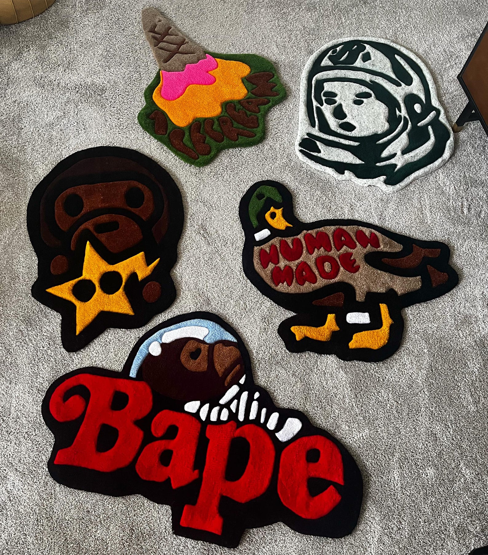 Bape Inspired Astronaut Rug | Premium Streetwear Inspired Rug | Limited ...
