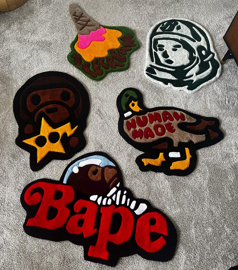 Bape Inspired Astronaut Rug | Premium Streetwear Inspired Rug | Limited ...