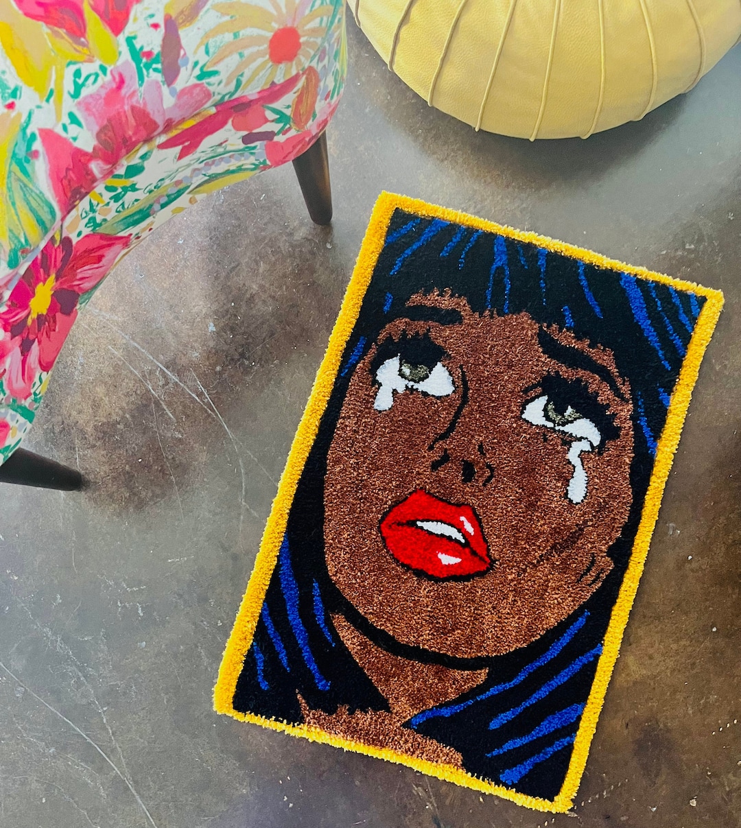 Cartoon Rug Fun Handmade Rug Cartoon Art Soft Hand Tufted Rug - Etsy