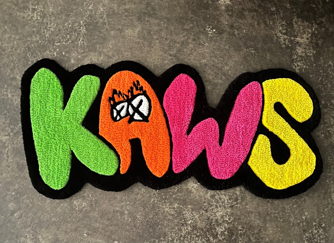 KAWS Inspired Accent Rug KAWS Art Home Decor Runner Rug - Etsy