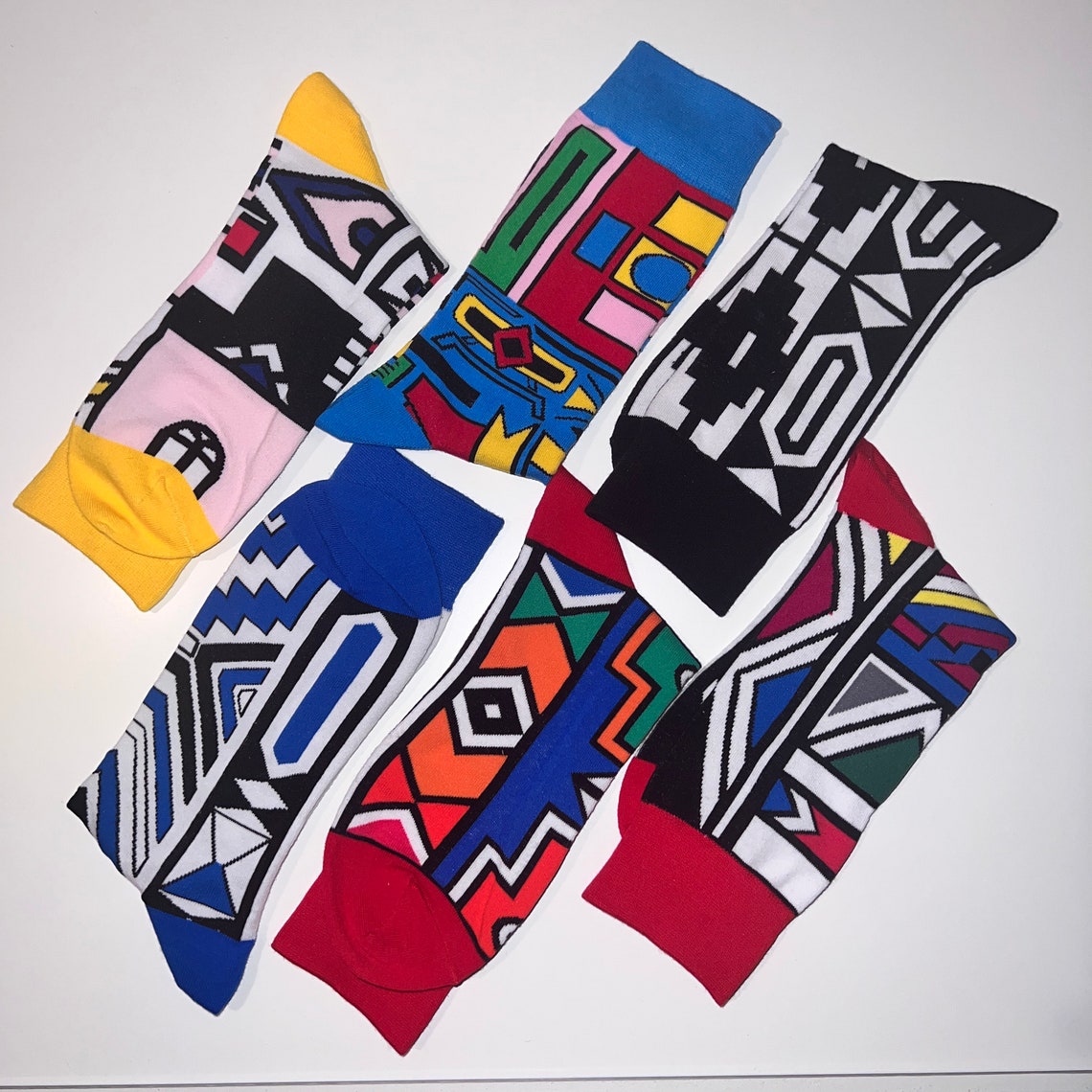 SMC African Print Socks - Full Collection - 6 Pairs - Etsy