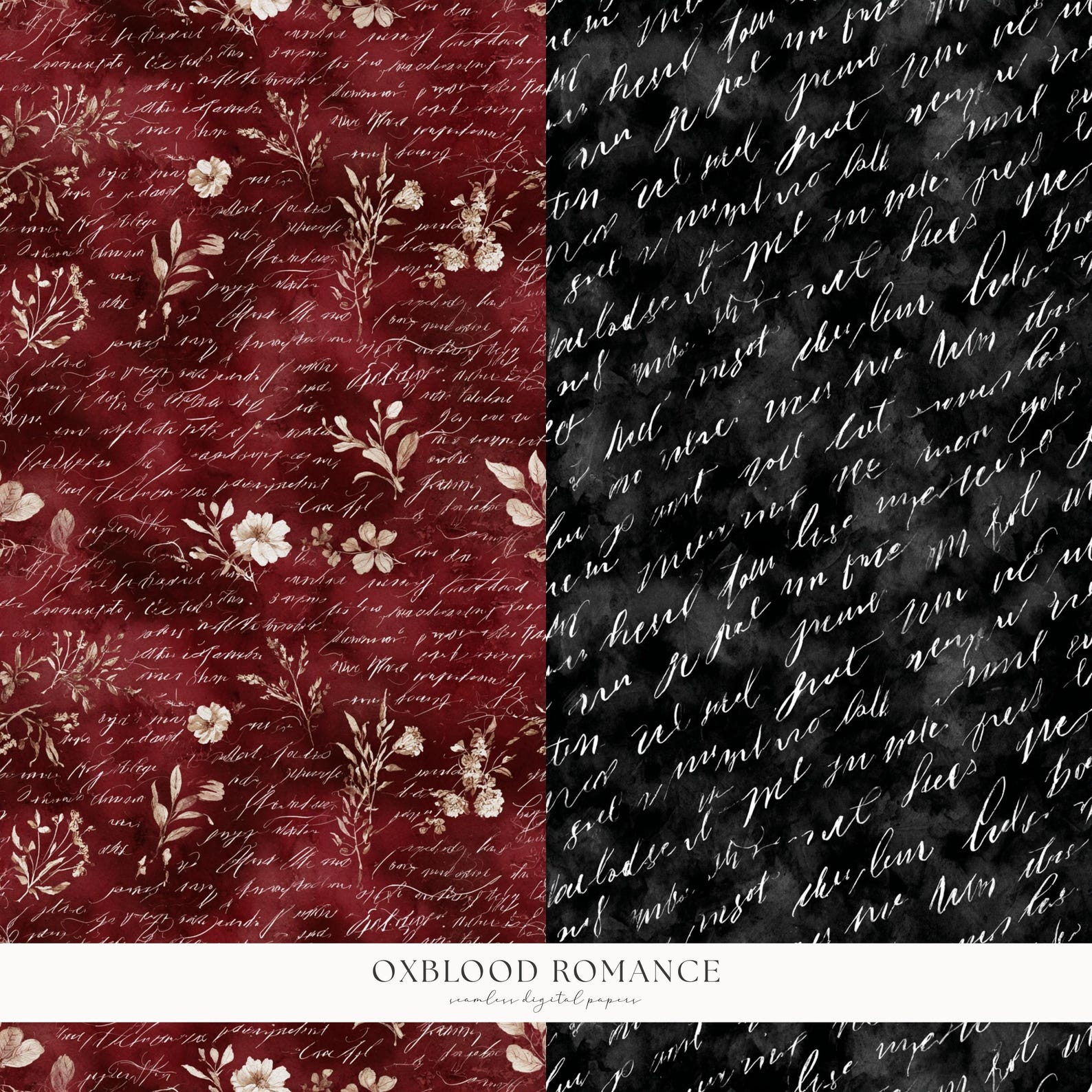 Victorian Digital Papers Valentine Seamless Patterns Digital Paper ...