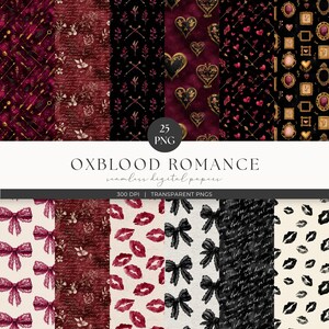 Victorian Digital Papers Valentine Seamless Patterns Digital Paper ...