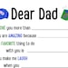 Dear Dad Printable / Father's Day Gift / Digital Download / Father's ...