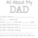 All About Dad Printable / Father's Day Gift / Father's Day ...