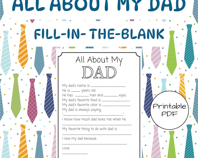 Handprint Papa Printable / Father's Day Gift / Father's Day Art ...