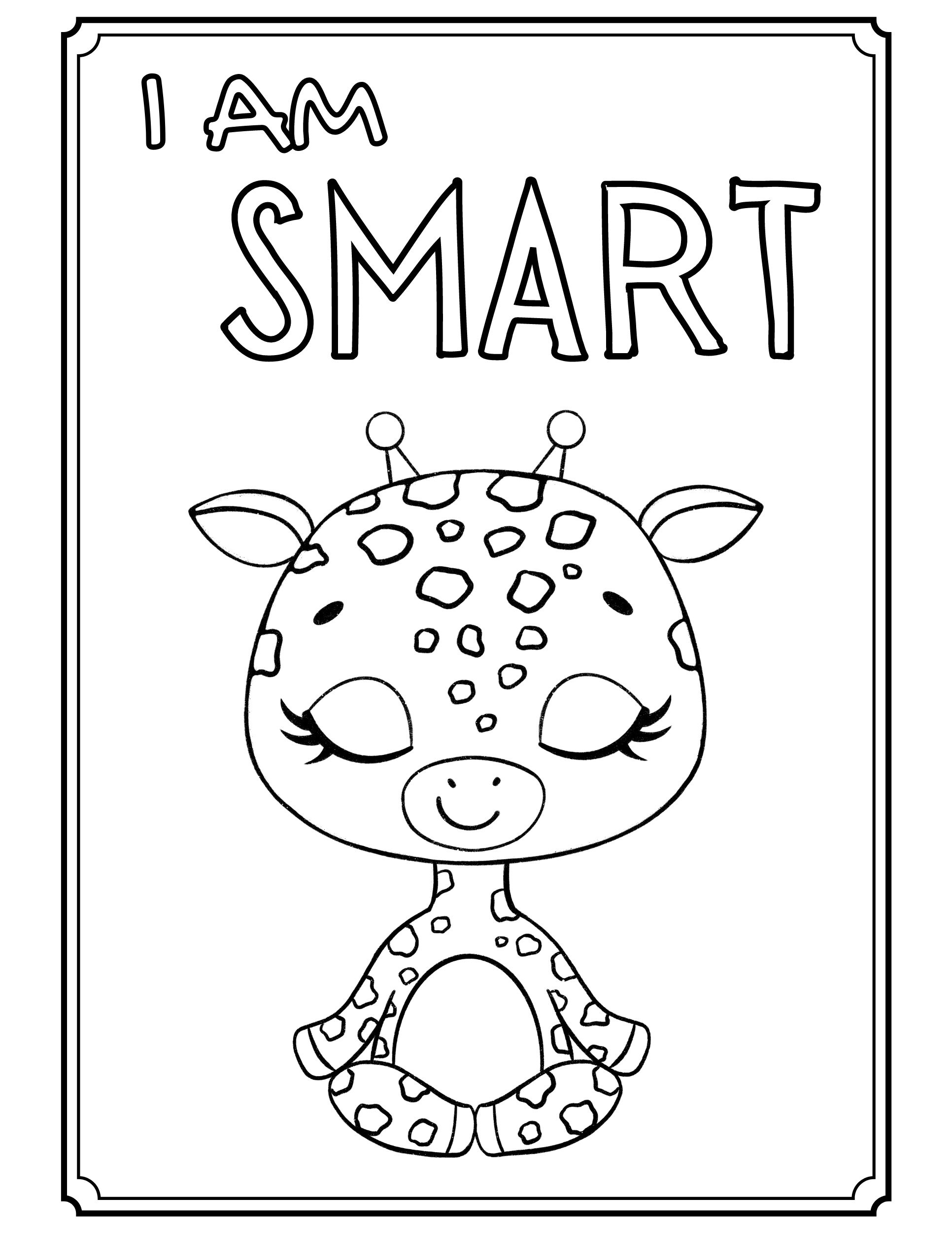 Positive Affirmations Coloring Pages For Adultsbeautiful