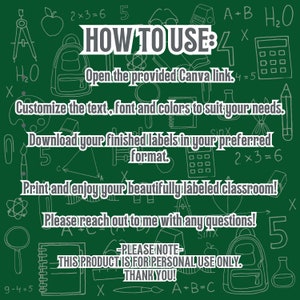 Groovy School Class Name Labels - Editable Canva Template With 8 Unique ...