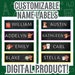 Owl Class Name Labels: Editable Teacher Canva Template (digital ...