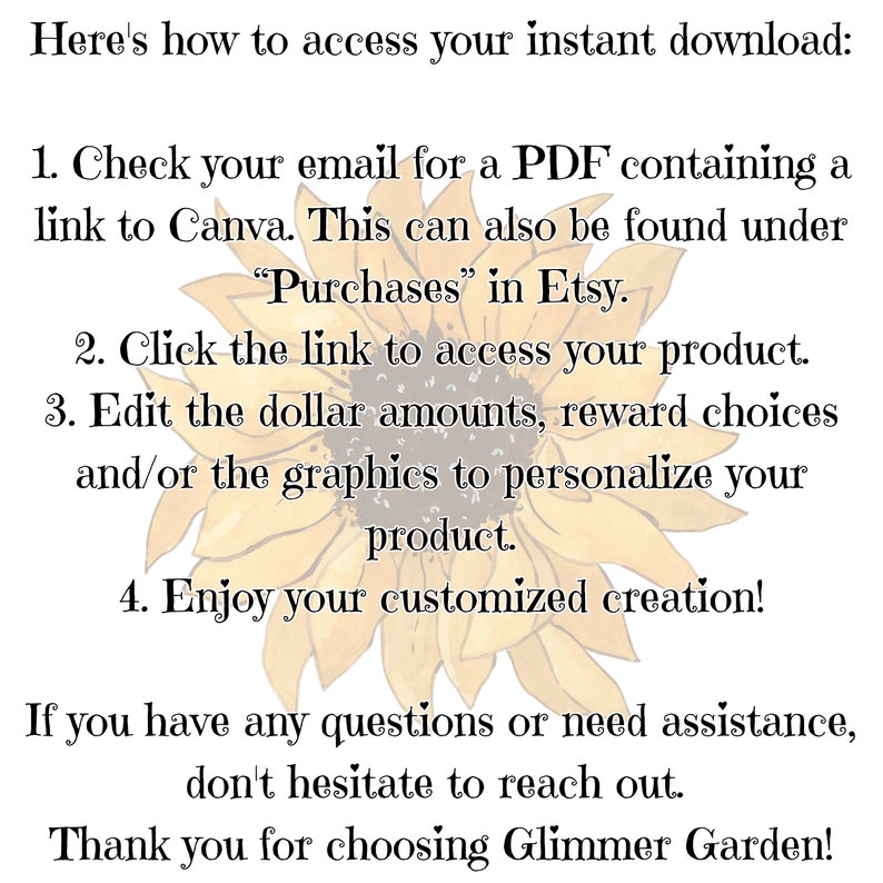 Customizable Reward Money Menu for Kids | Instant Digital Download ...