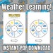 Weather Wheel Activity: DIY Weather Spinner, Classroom Worksheet ...