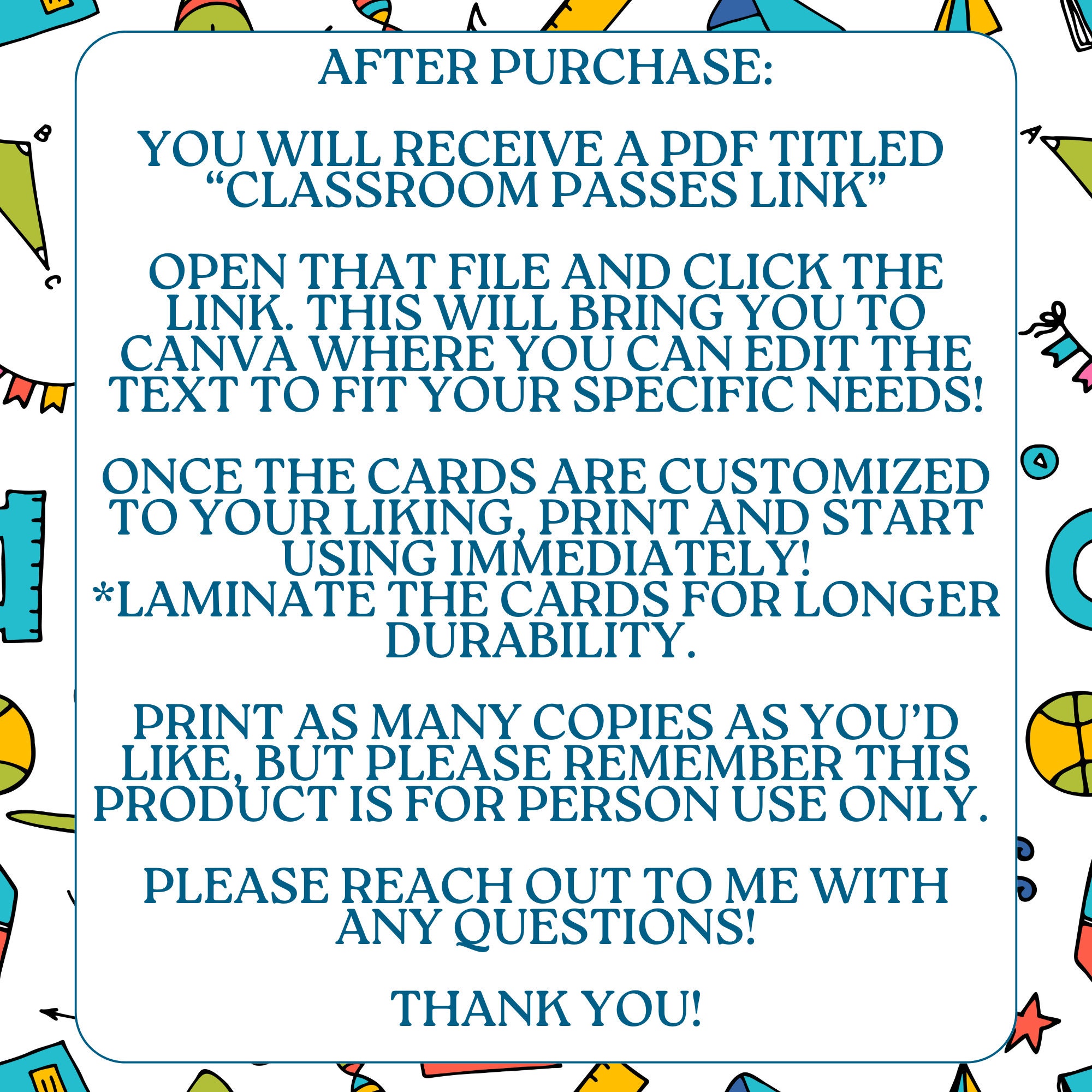 Editable Classroom Passes: Printable Teacher Resources (instant ...