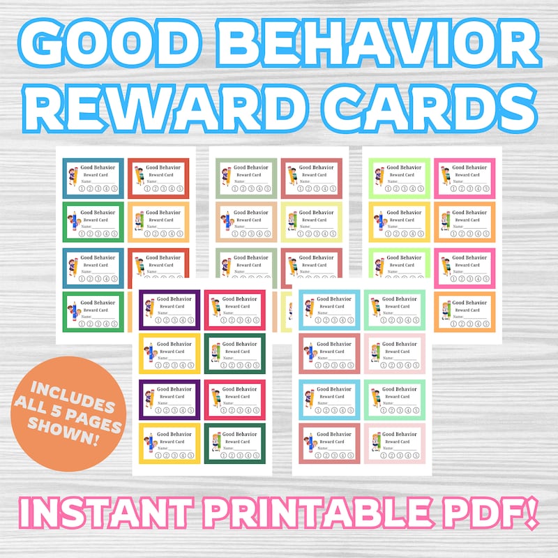 Reward Cards - Etsy