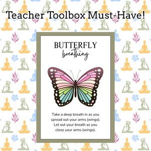 Boho Breathing Technique Cards for Kids – Set of 7 Mindfulness Calm ...