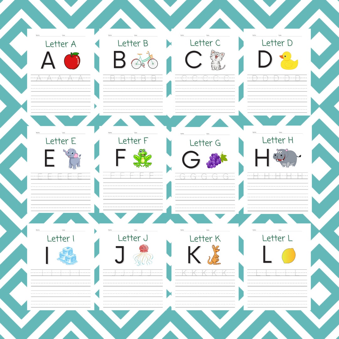 Tracing Worksheets / Alphabet Writing Practice / Learning Fun ...