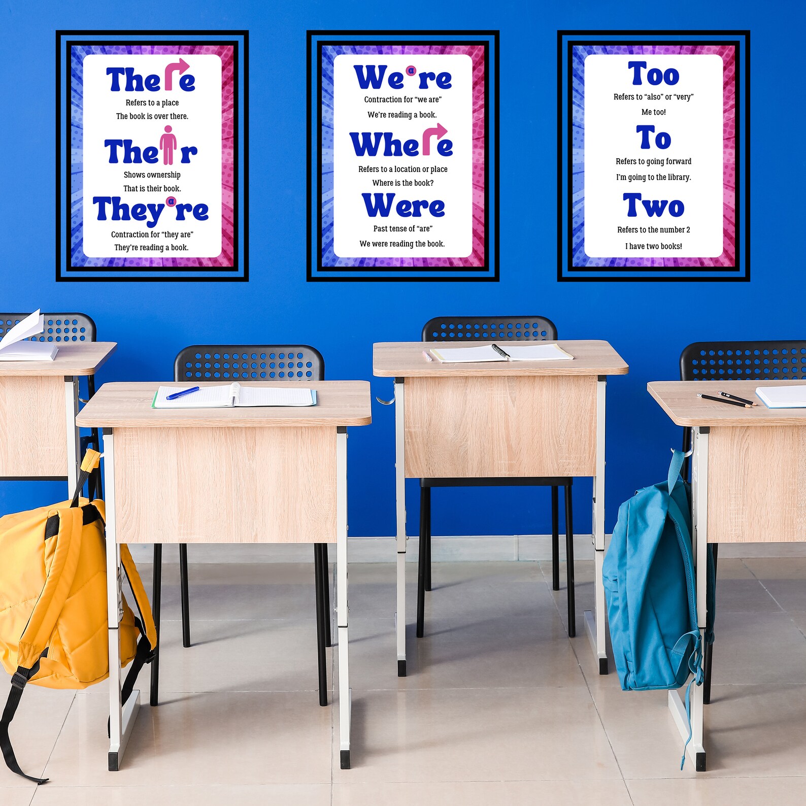 Printable Grammar Posters: Confused Words, Classroom Decor (PDF) - Etsy