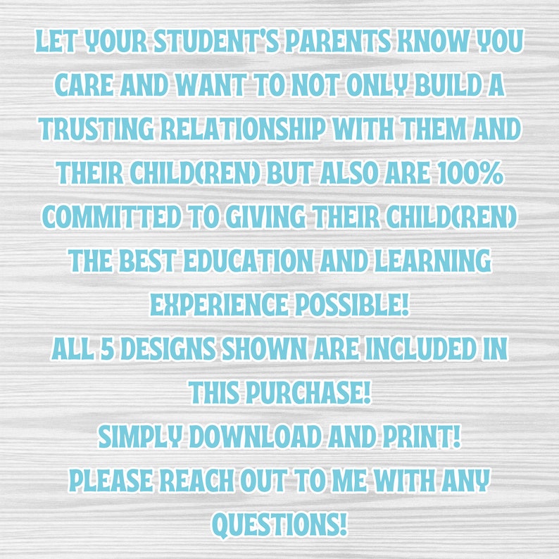 Parent 3-2-1 Questionnaire - Instant Download - 5 Fun & Groovy Designs ...