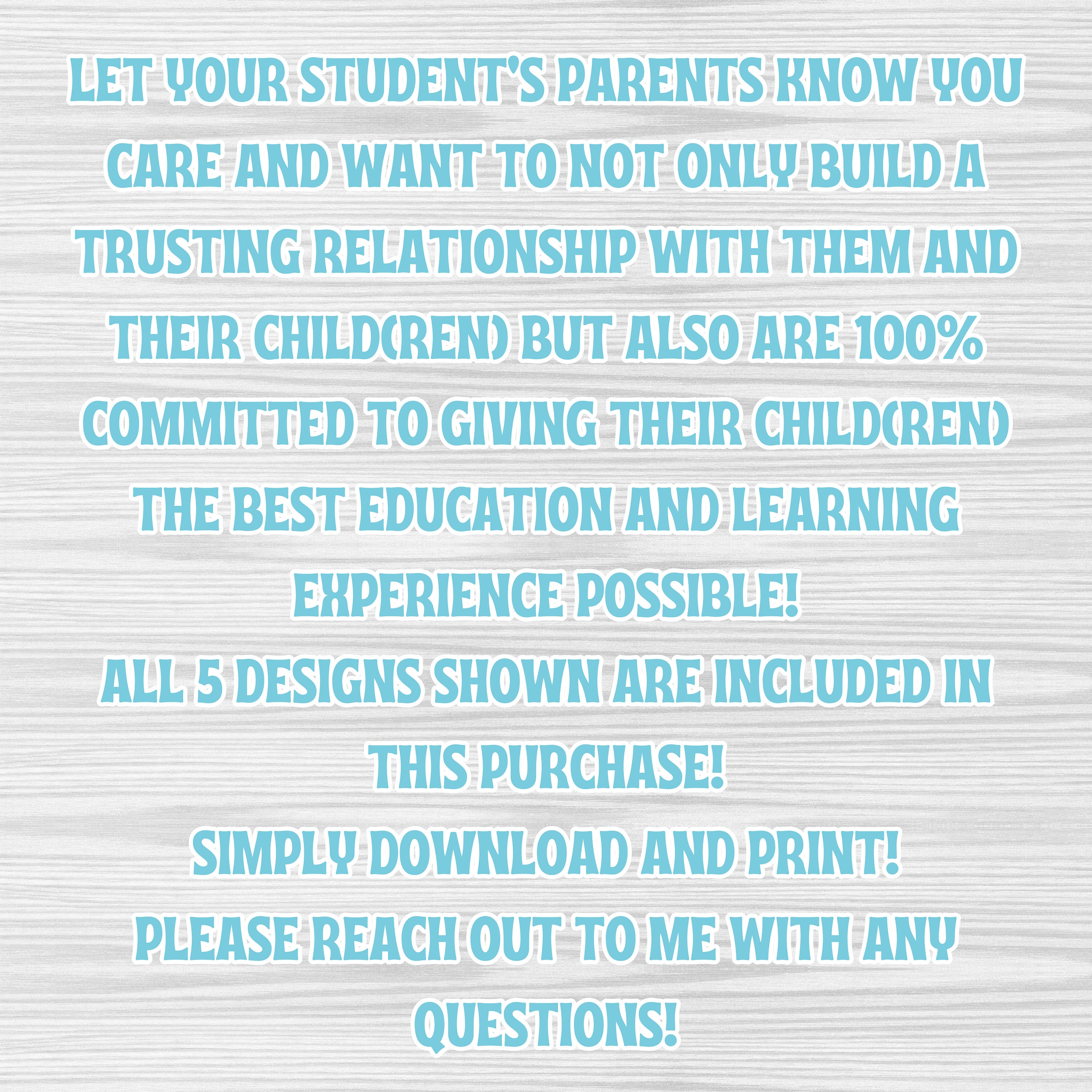 Parent 3-2-1 Questionnaire - Instant Download - 5 Fun & Groovy Designs ...