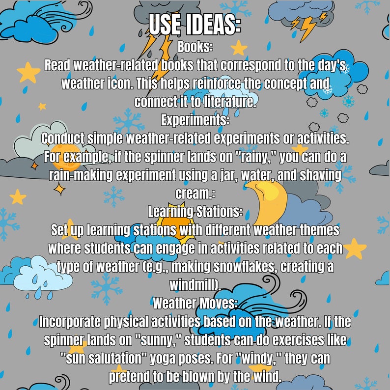 Weather Wheel Activity: DIY Printable Classroom Worksheet (digital ...