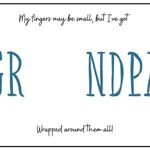 Handprint Grandpa Printable / Father's Day Gift / Father's Day Art ...