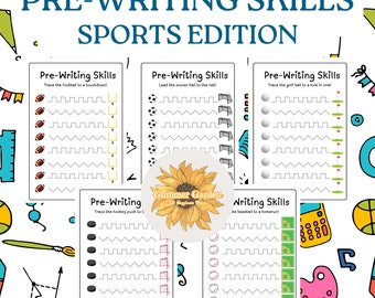 Sports Tracing Worksheets: Fine Motor Skills Activity (5 Pack) (digital ...