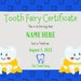 Editable Tooth Fairy Certificate / Digital Download / Tooth Fairy ...