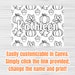 Personalized Fall-themed Coloring Page - Custom Name Printable ...