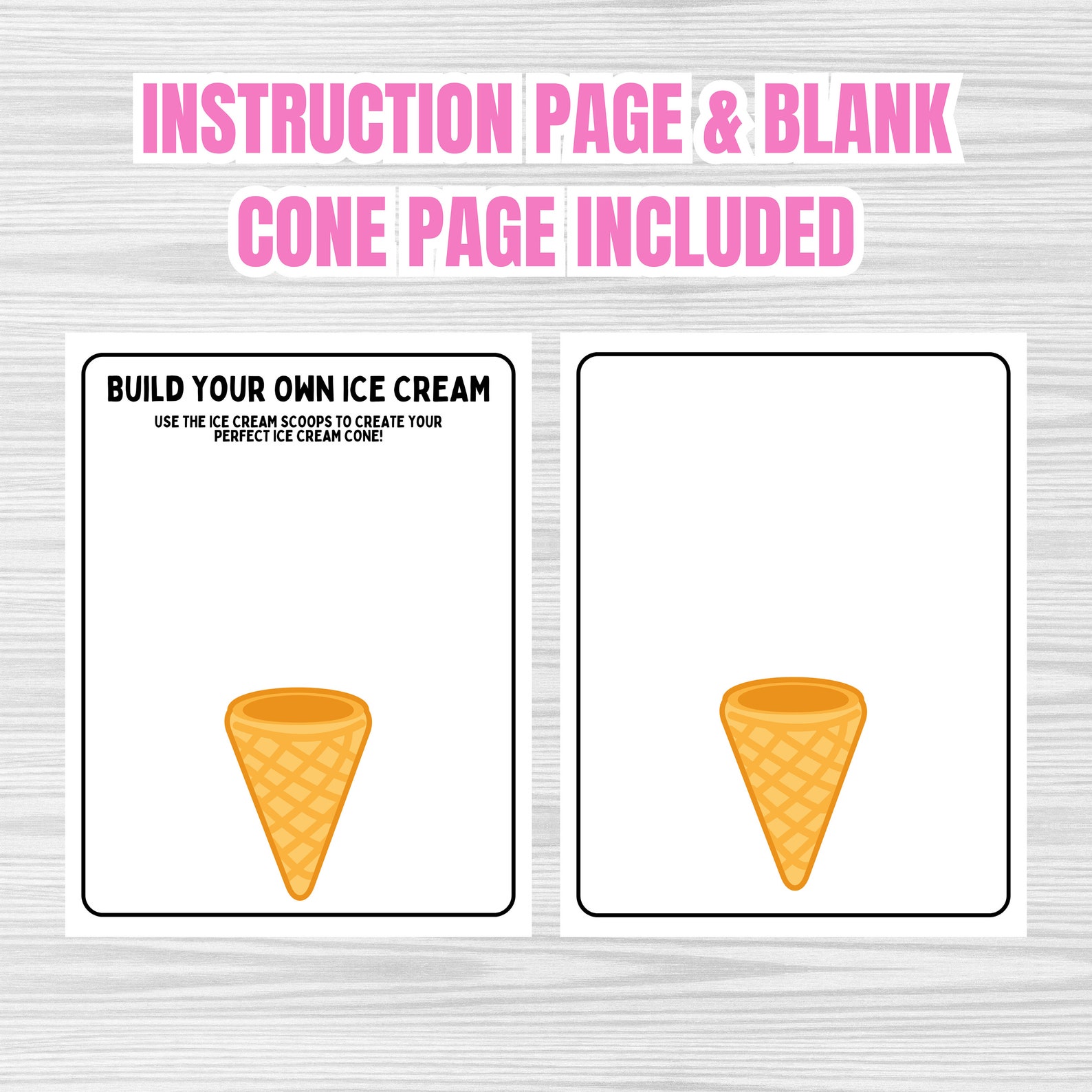 Printable Ice Cream Pattern Building Set – 16 Fun Pattern Cards, 8 ...