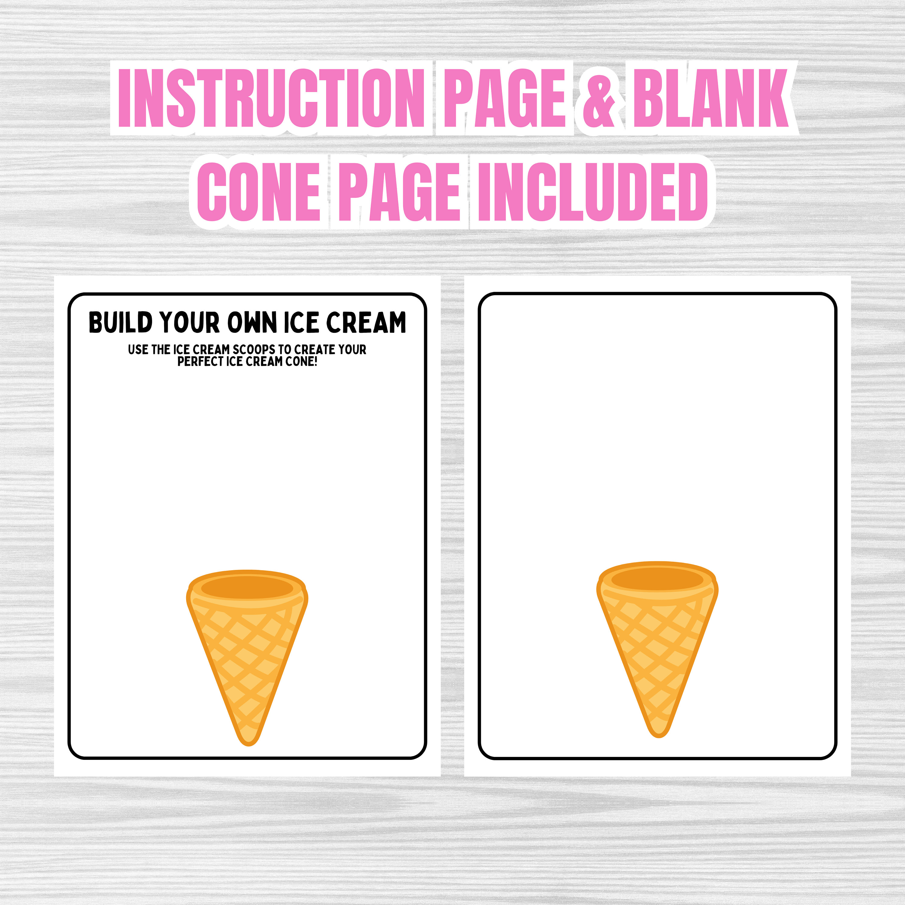 Printable Ice Cream Pattern Building Set – 16 Fun Pattern Cards, 8 ...