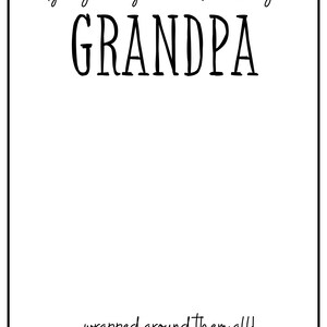 Handprint Grandpa Printable / Father's Day Gift / Father's Day Art ...
