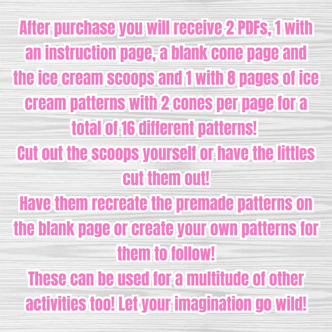 Printable Ice Cream Pattern Building Set – 16 Fun Pattern Cards, 8 ...