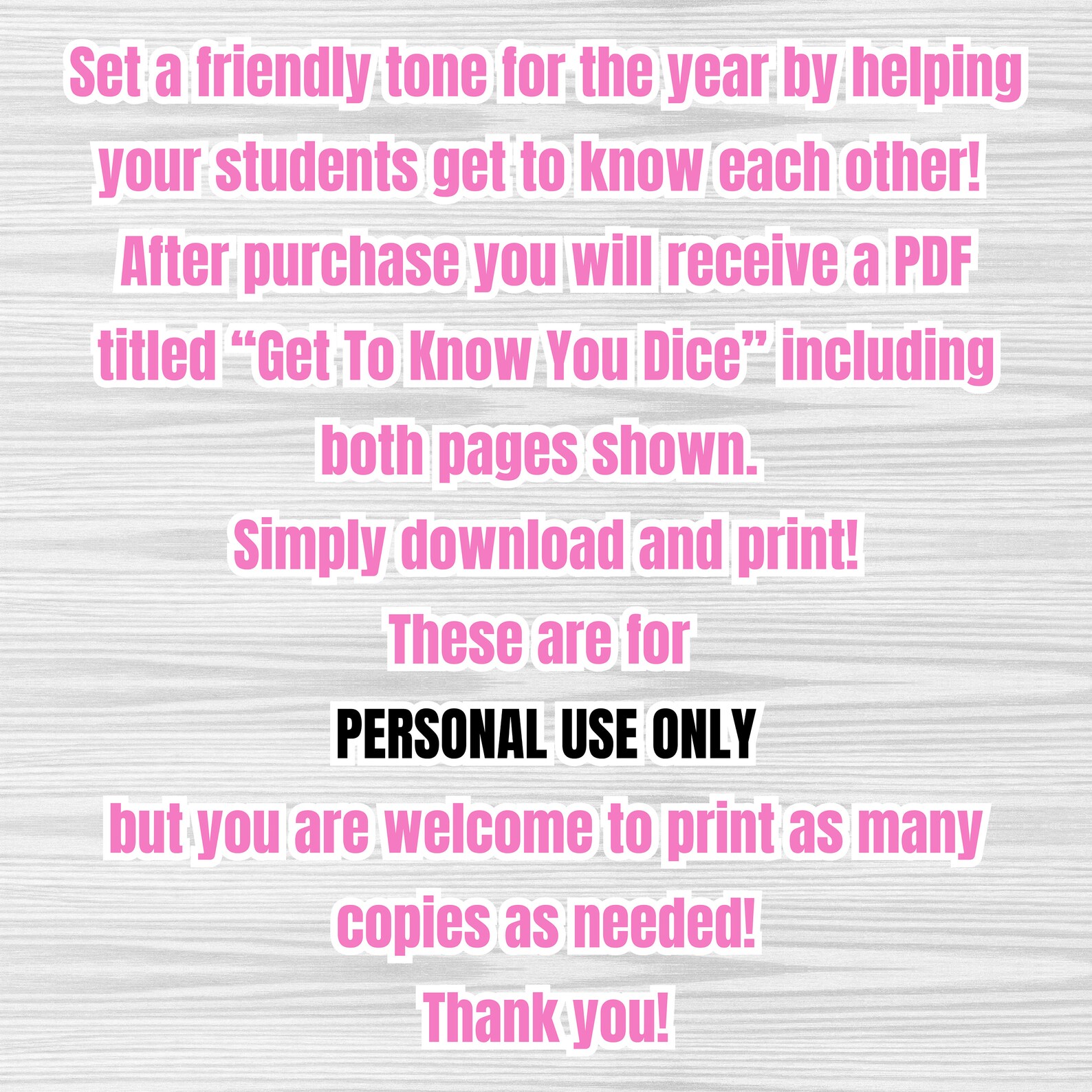 Get to Know You Dice Printable - Fun and Engaging Icebreaker for Kids ...