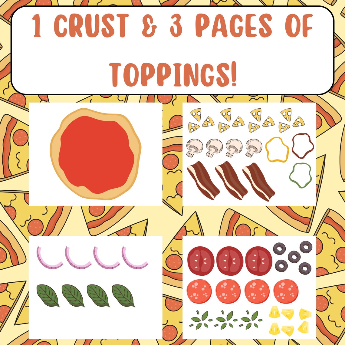 Build Your Own Pizza Printable - Fun Interactive Pizza Making Activity ...