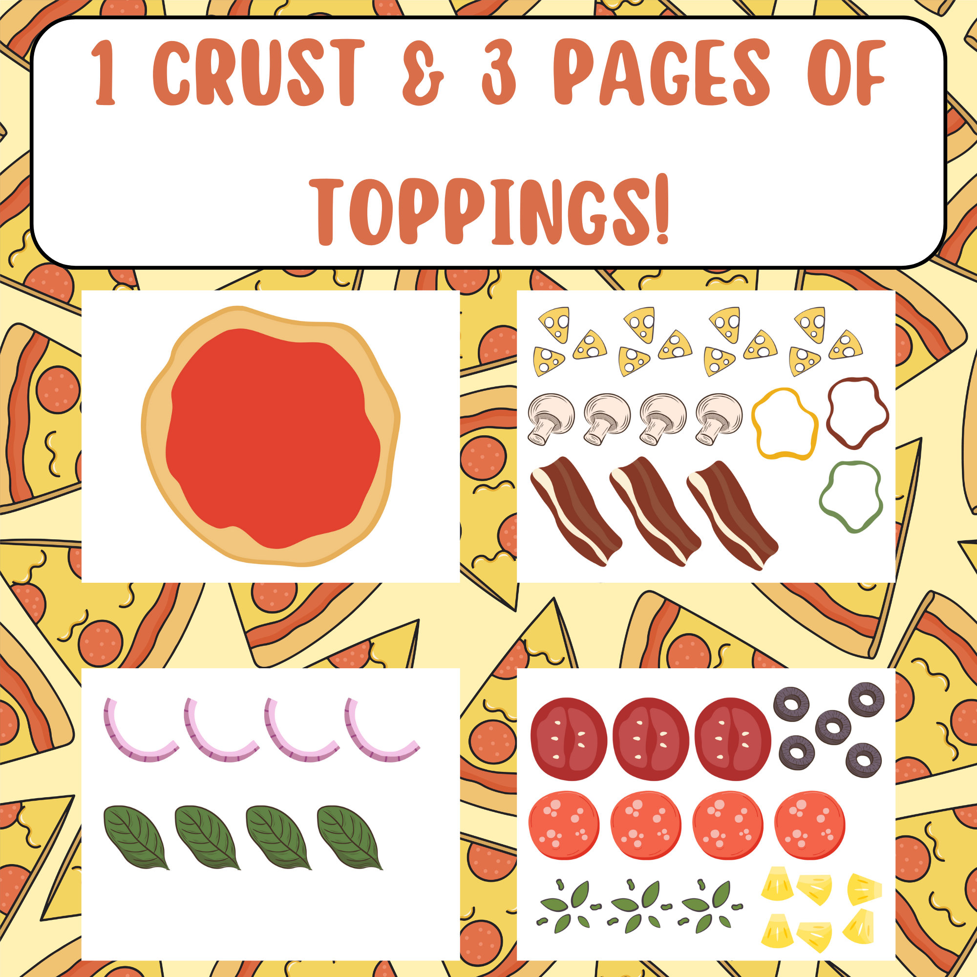 Build Your Own Pizza Printable - Fun Interactive Pizza Making Activity ...