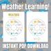 Instant Download Weather Wheel Activity - Fun DIY Weather Spinner With ...