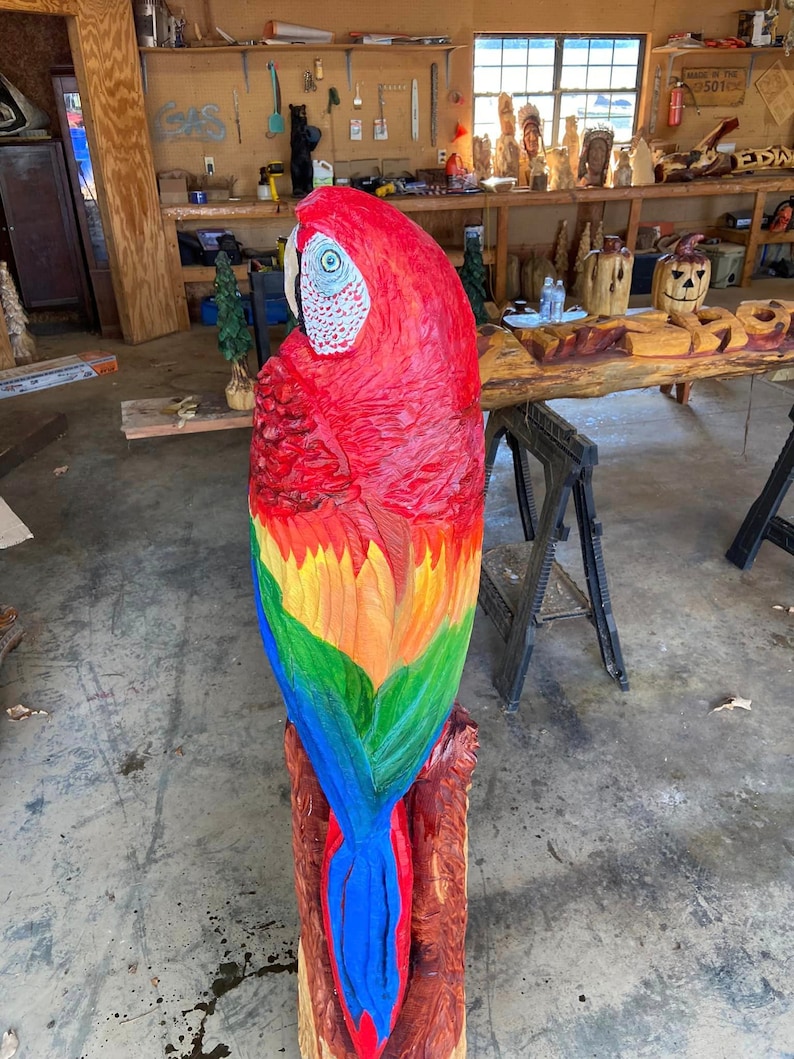 4ft Tall Parrot / Macaw - Etsy